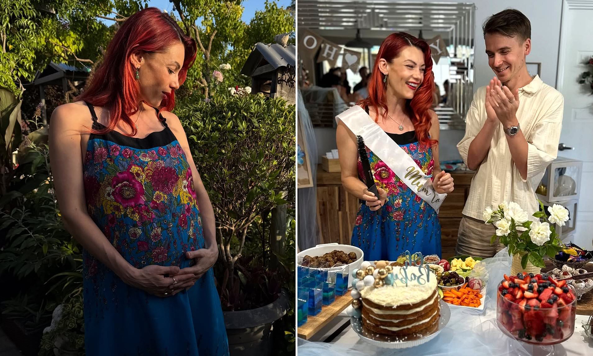 Pregnant Strictly star Dianne Buswell cradles her bump at her baby ...