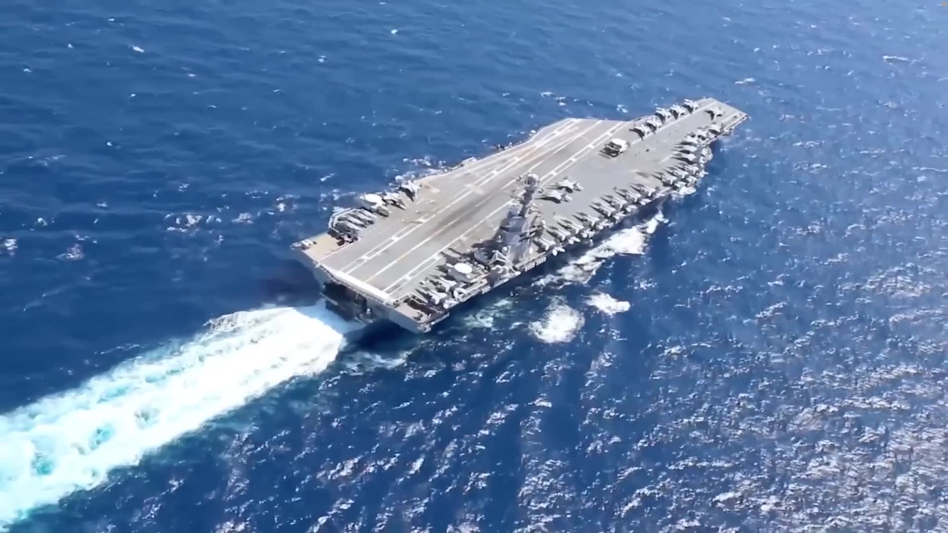 Morale event on carrier flight deck during deployment