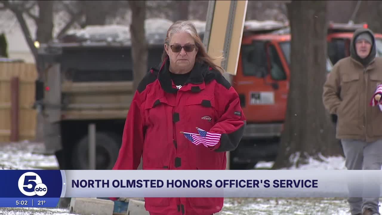 North Olmsted police officer honors Anthony Smerk Jr.