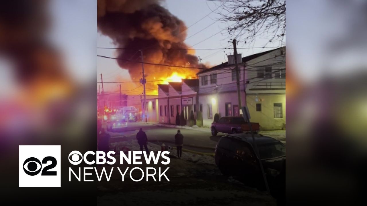 Hazmat concerns after huge fire in Roselle Park, New Jersey