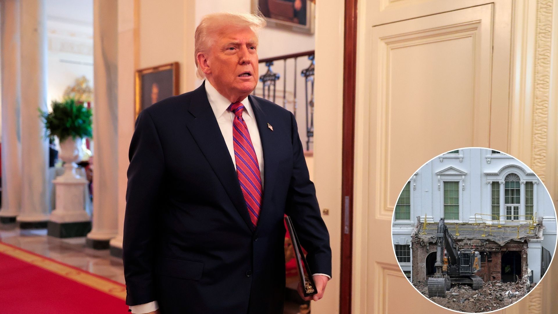 Trump says his ballroom is now $400M