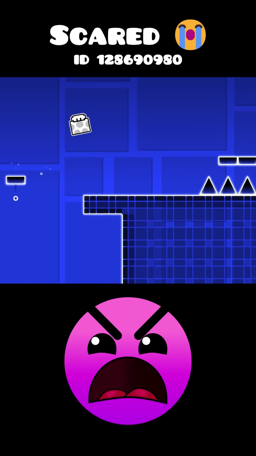 Trying the scariest level in Geometry Dash #geometrydash