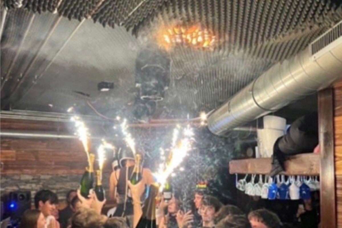 Sparklers on champagne bottles blamed for Swiss ski resort fire