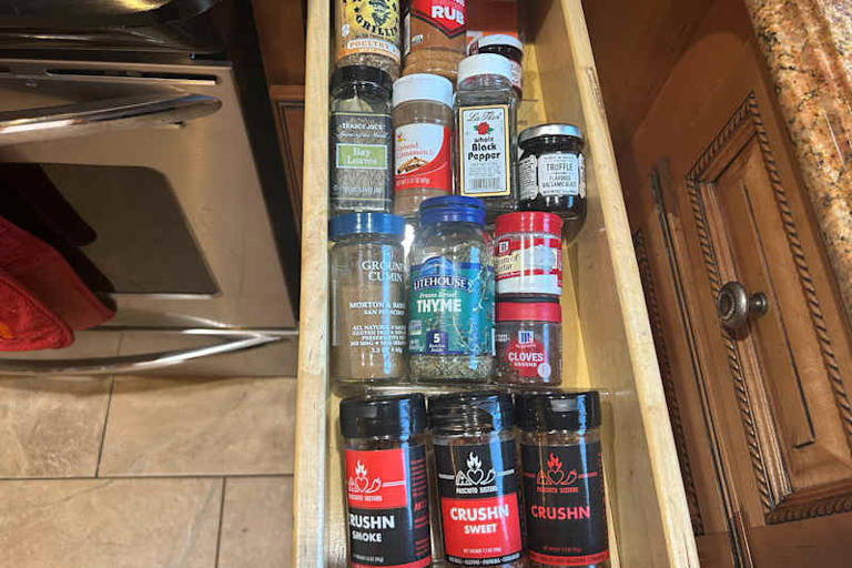 I put picture frames in my kitchen drawer, and it was brilliant