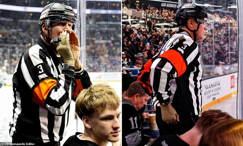 Will Ferrell dresses up as NHL referee at LA Kings game