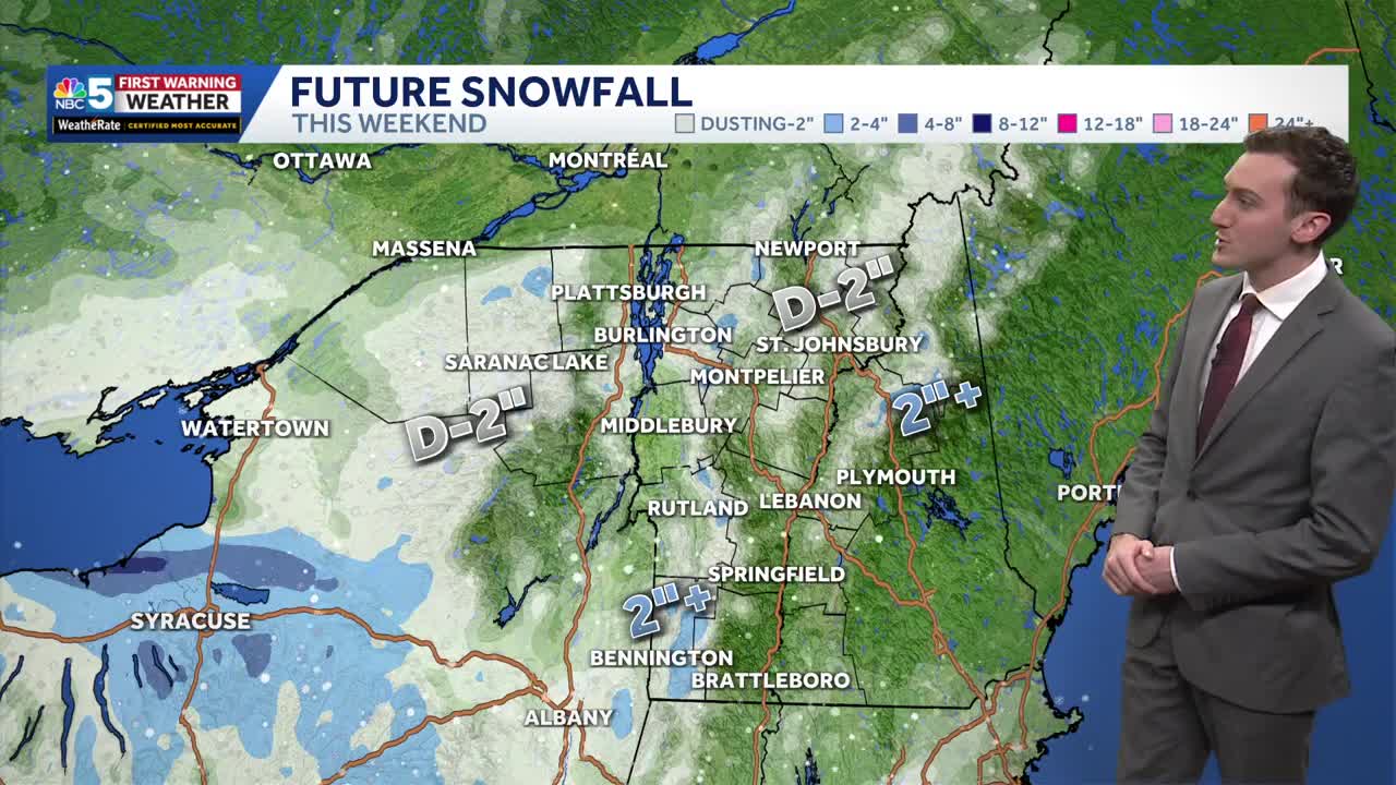 Staying very cold, with a few snow showers this weekend in Vermont (01 ...