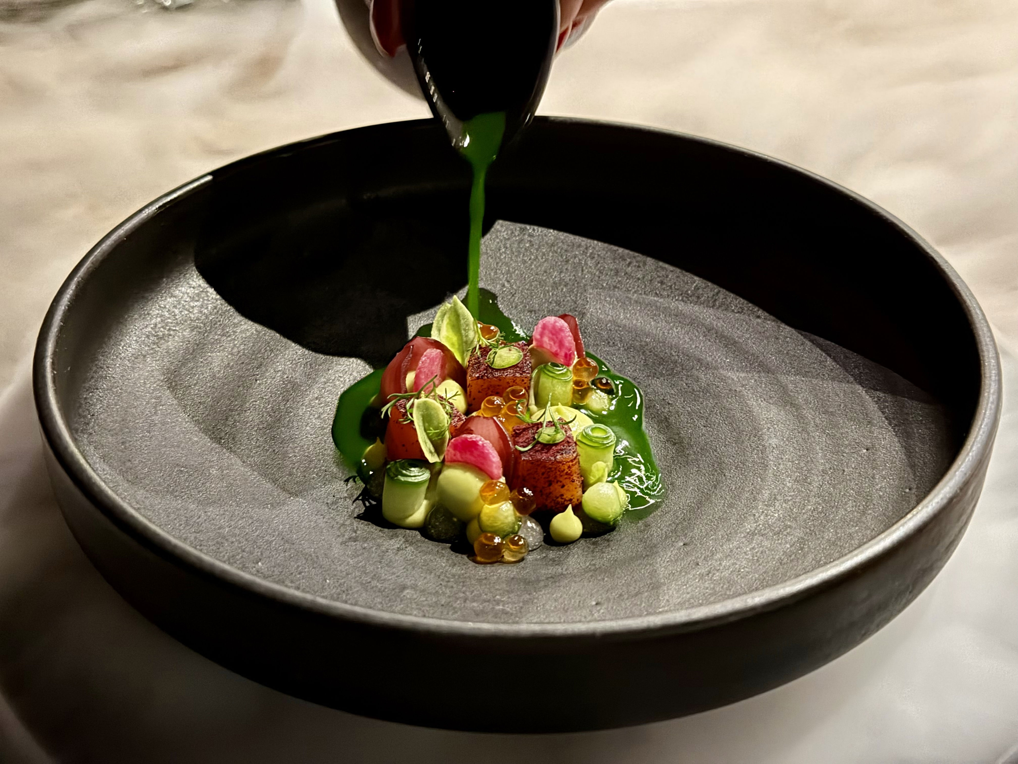 This Michelin-starred Latin standout is a lively fine dining dinner party