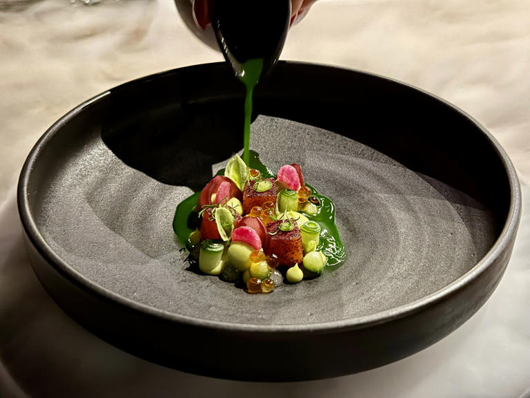 This Michelin-starred Latin standout is a lively fine dining dinner party