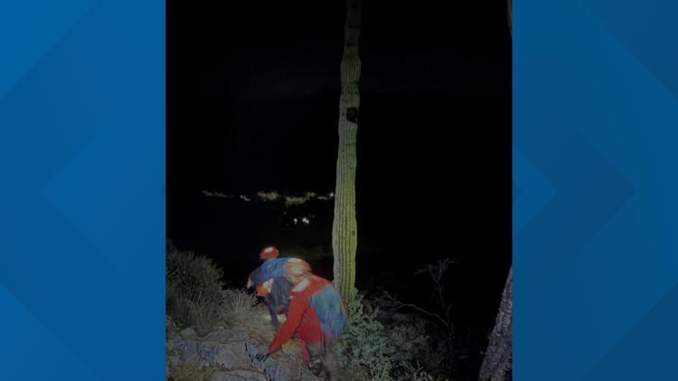 Injured hiker rescued by helicopter after falling off ledge in Arizona