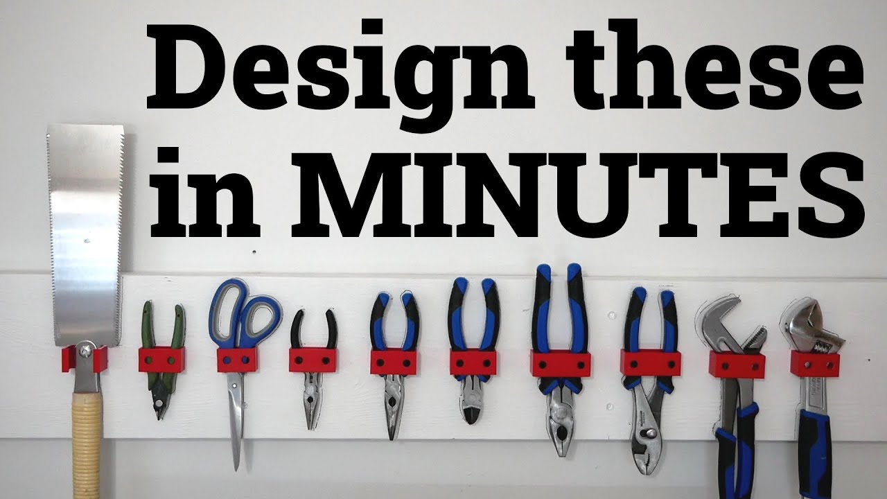 Fast and easy 3D printed tool holders