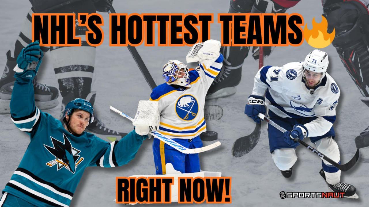 NHL's hottest teams right now: Sharks, Lightning, Avalanche, and Sabres ...