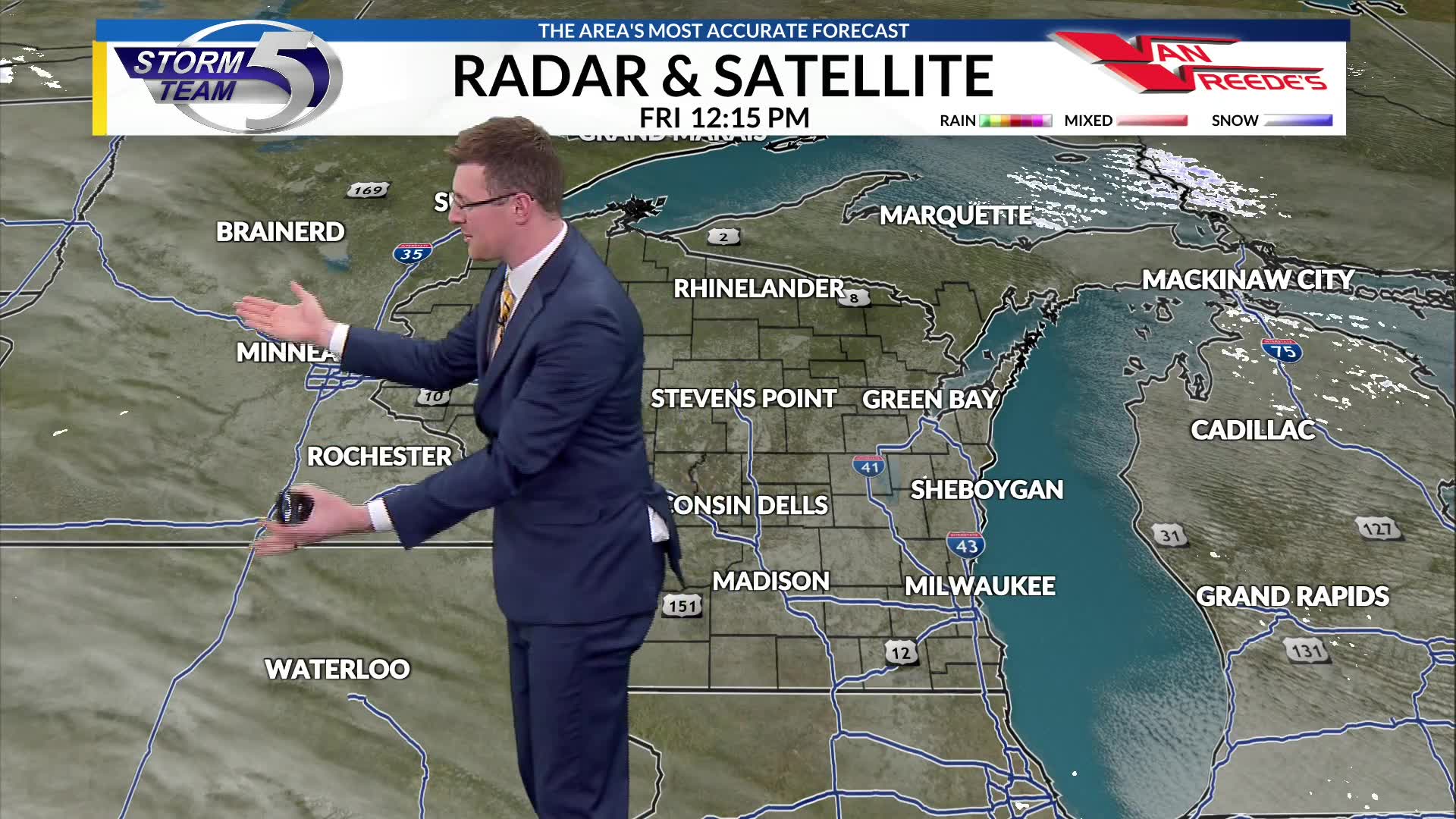 Friday afternoon forecast 1/2