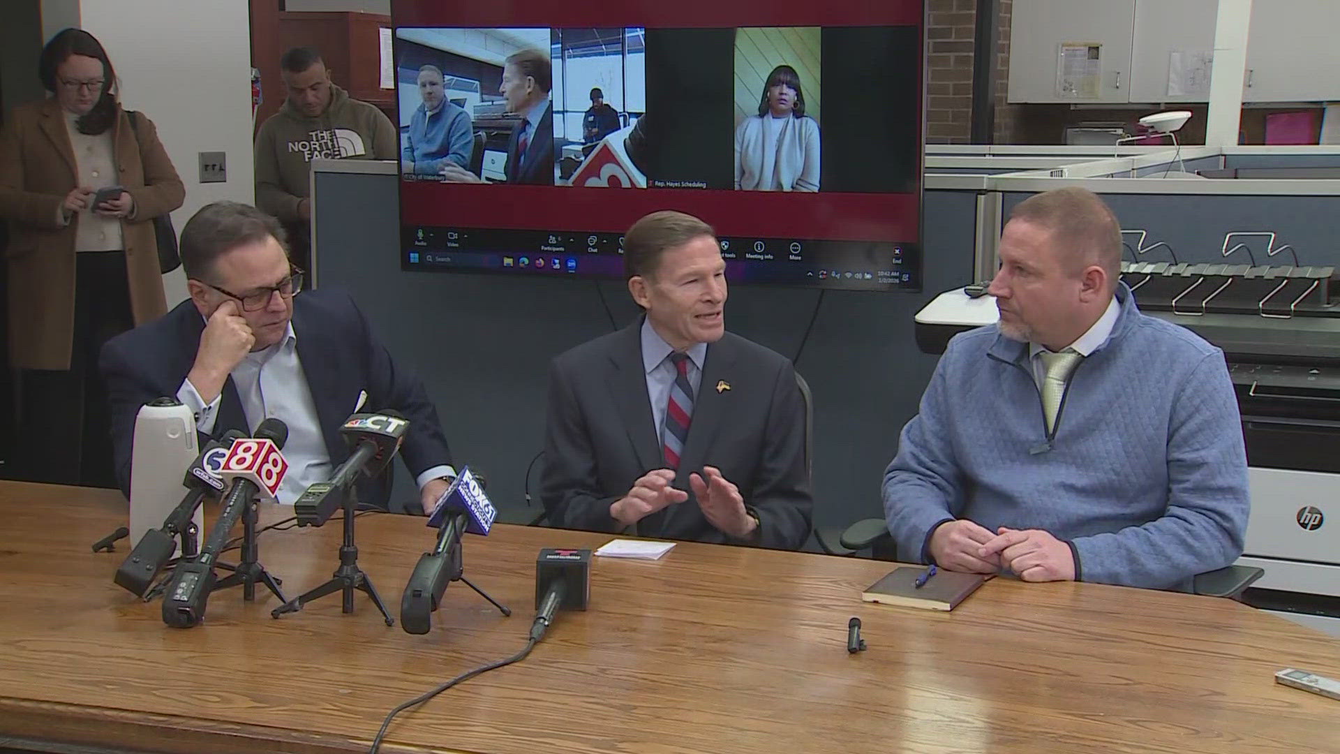 Officials discuss federal aid for Waterbury water main break