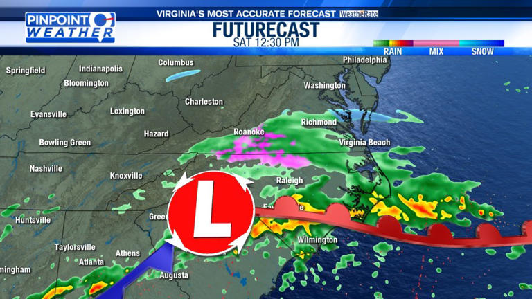 Pinpoint weather: Warmer Friday, cold rain Saturday