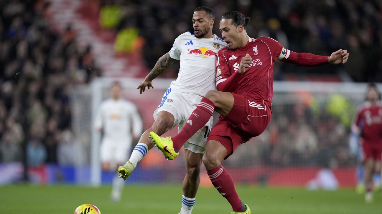 Virgil van Dijk criticises 'not good enough' Liverpool after Leeds draw