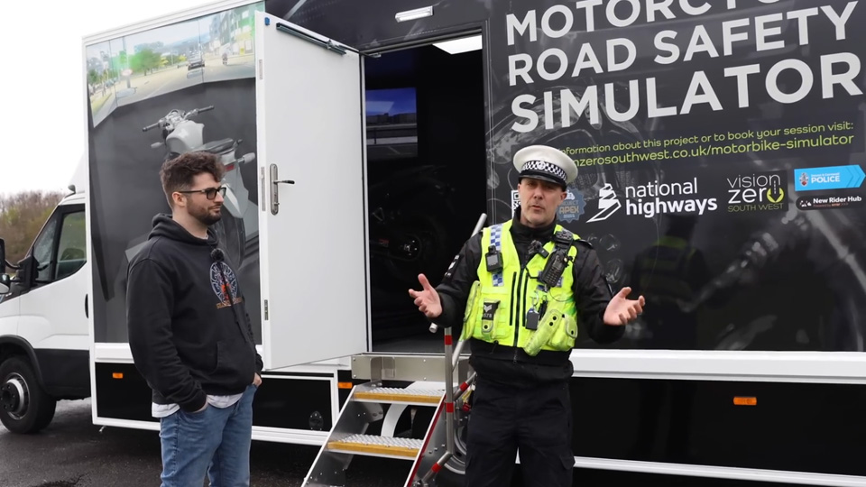 Inside the UK’s first motorcycle road safety simulator