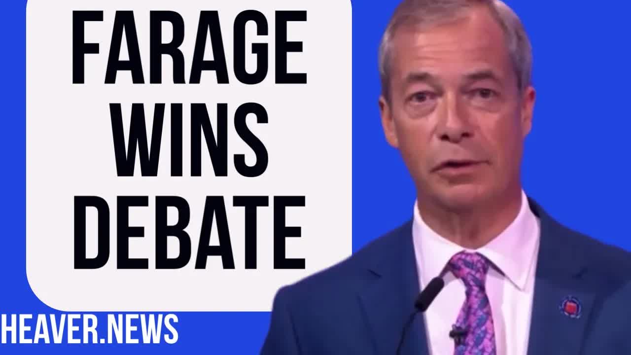 Nigel Farage easily wins BBC debate