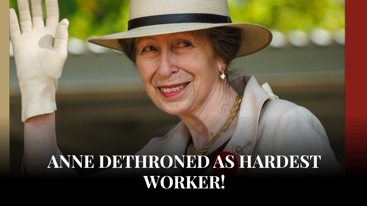 Anne loses status as hardest-working royal
