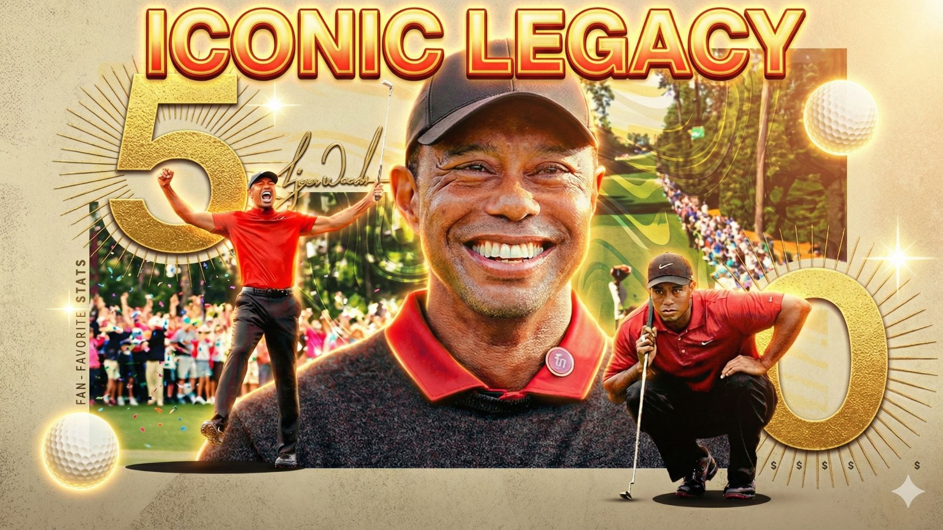 Half a century of dominance as Tiger Woods celebrates 50 years of golf ...