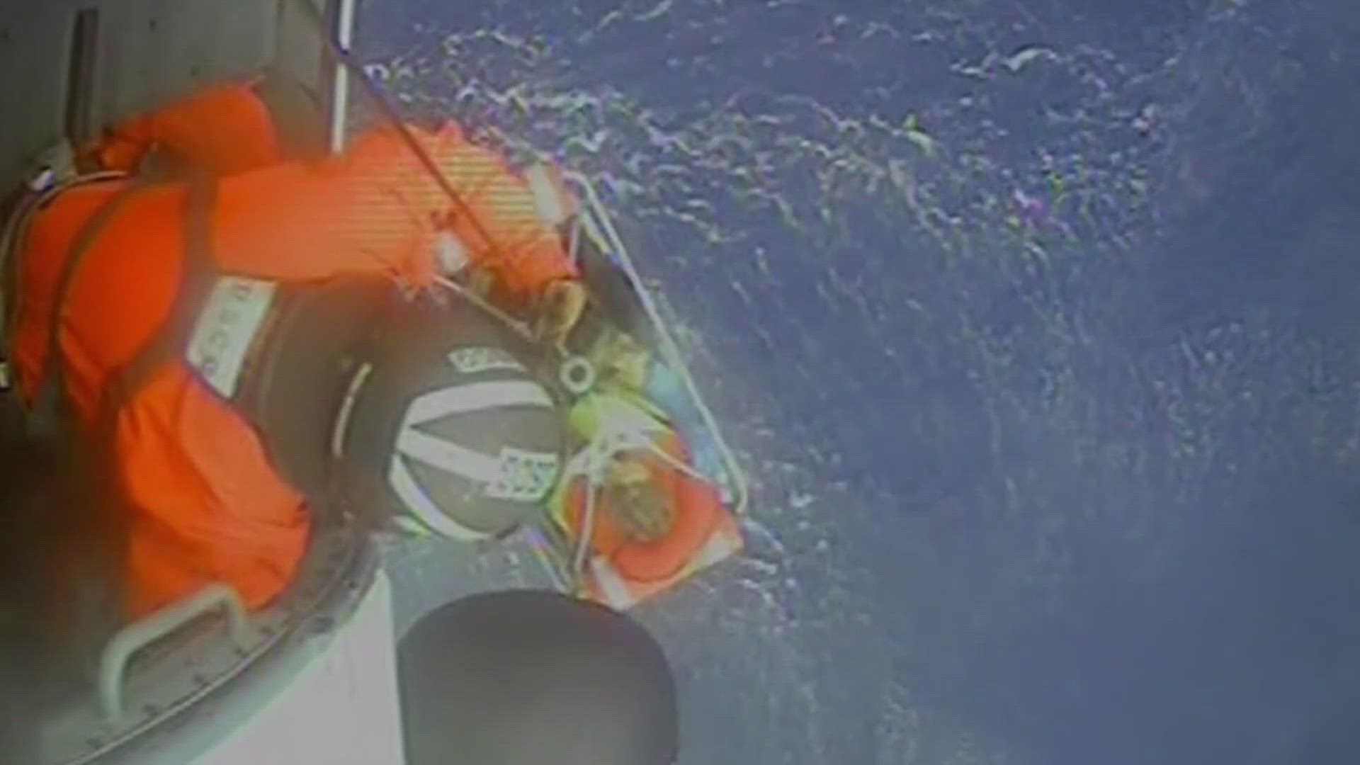 Caught on camera: People and pets rescued off North Carolina coast