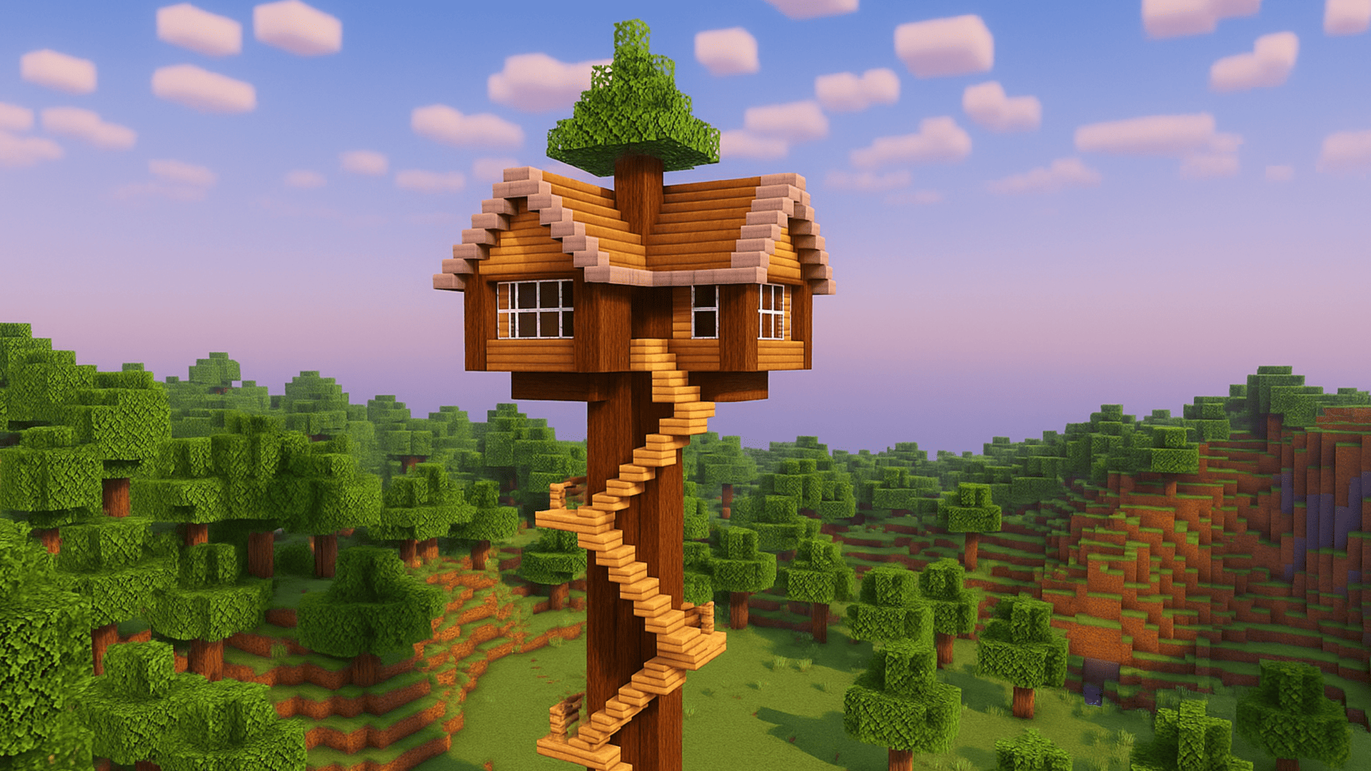 How to build a tree house in Minecraft