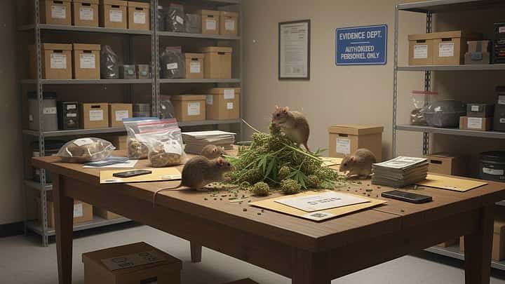 Drugs case goes up in smoke as rats devour 200-kg marijuana in ...