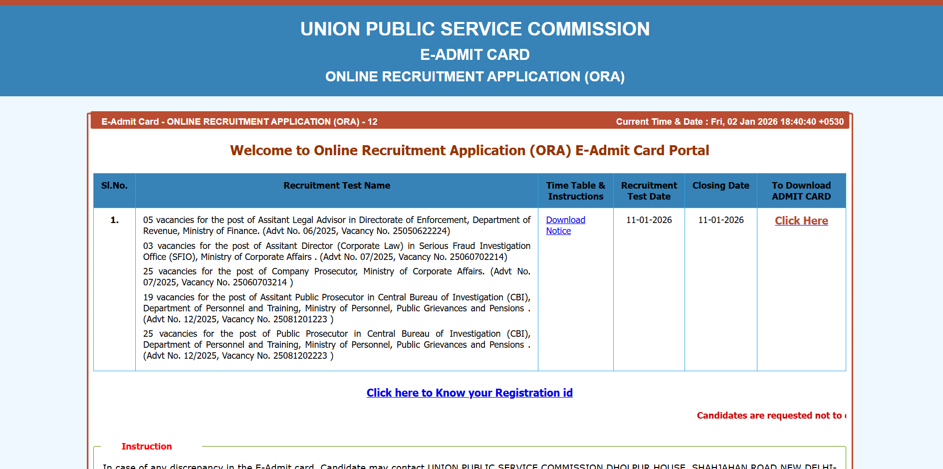 UPSC assistant public prosecutor admit card 2025 released at upsc.gov ...
