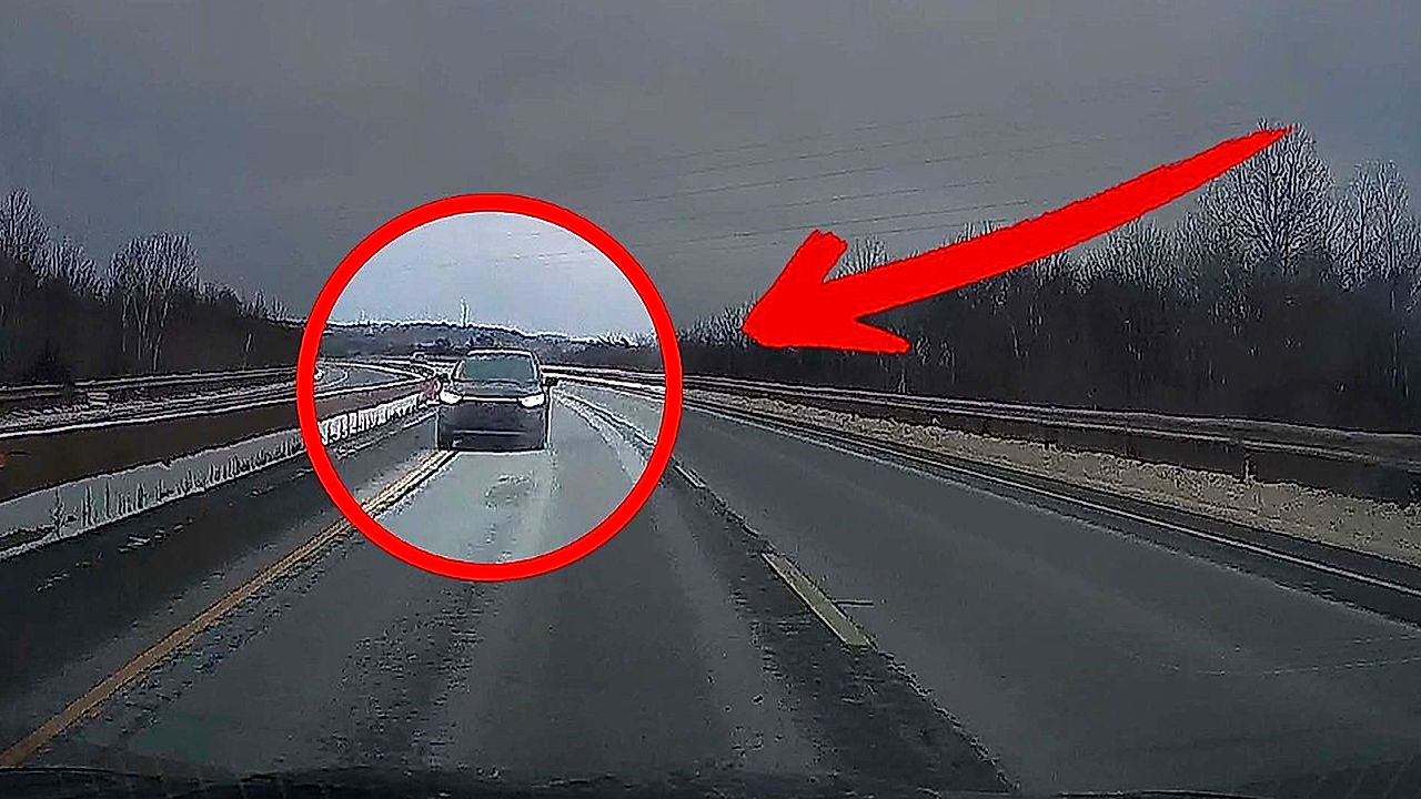 Close call: Drivers barely dodge wrong-way driver on highway in Canada