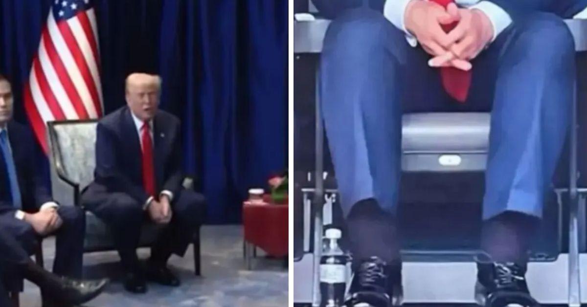 Donald Trump seen 'dragging' his leg ahead of New Year's Eve party as ...