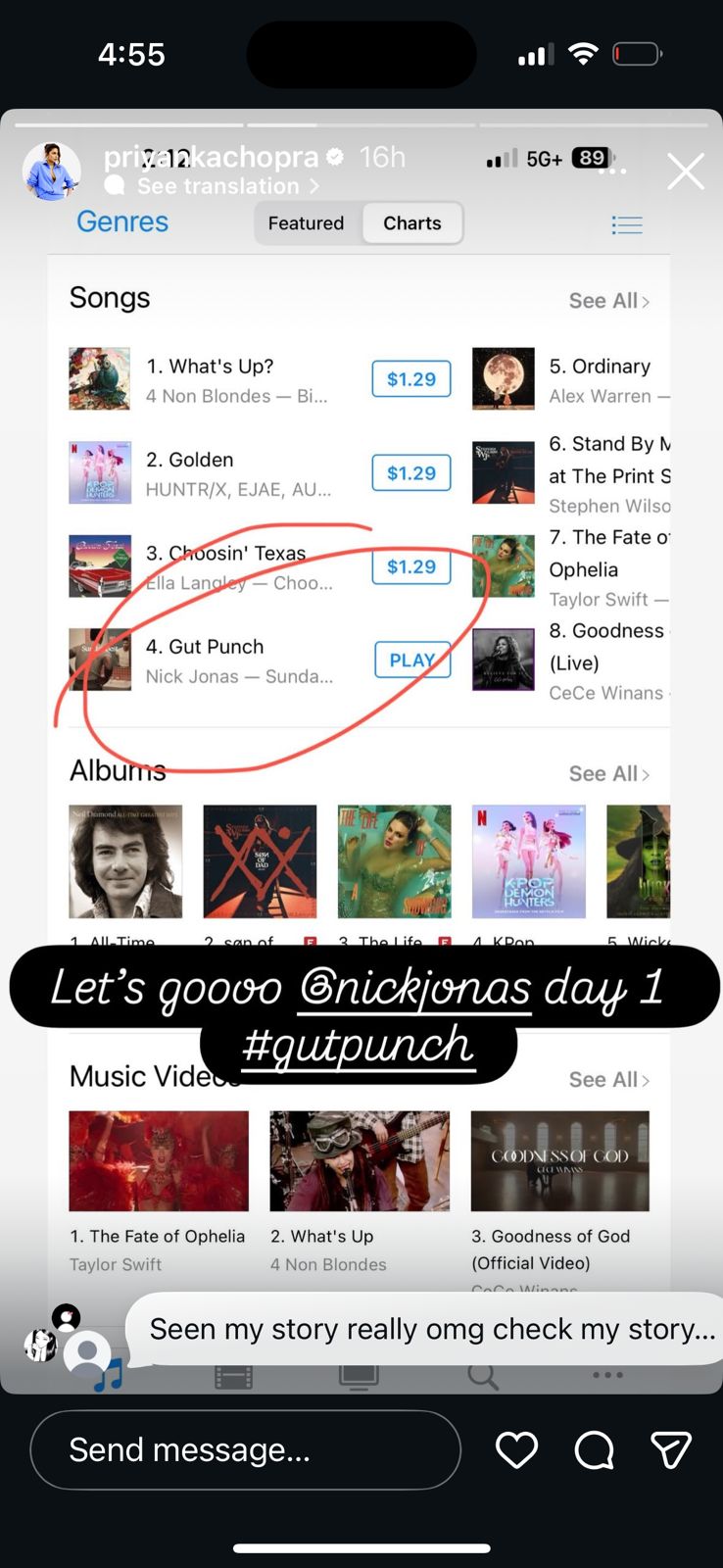 Priyanka Chopra shows love for Nick Jonas’ Gut Punch; Hrithik Roshan ...