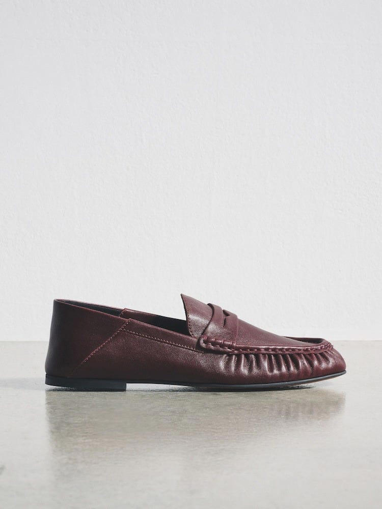 Next's £60 burgundy leather loafers nail the trending shoe style ...