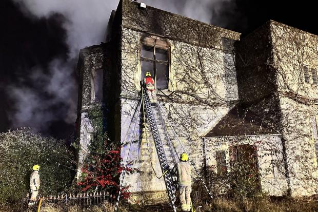 Cause of New Year's Eve fire at country manor under investigation