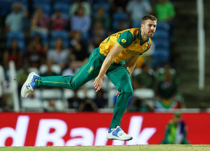 Cricket-South Africa go pace heavy for T20 World Cup in India and Sri Lanka