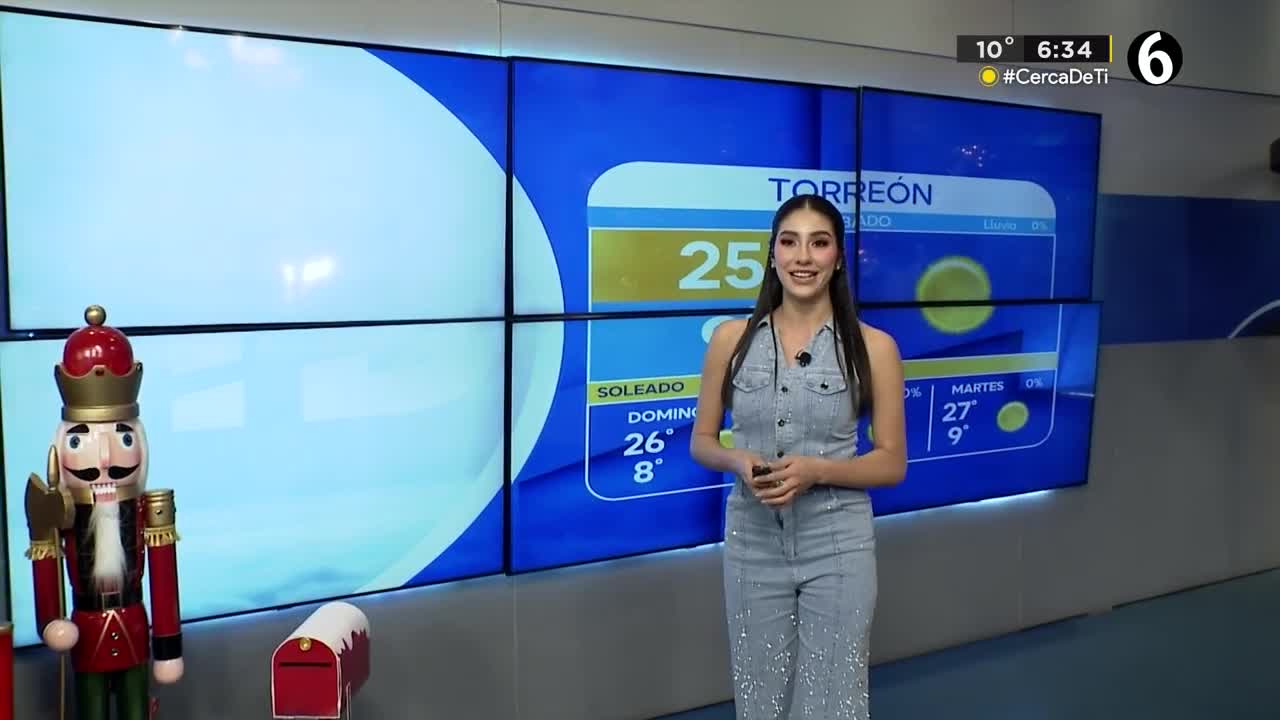 Pronóstico del tiempo para Laguna, con Fanny Ramírez - 02 de enero de 2026