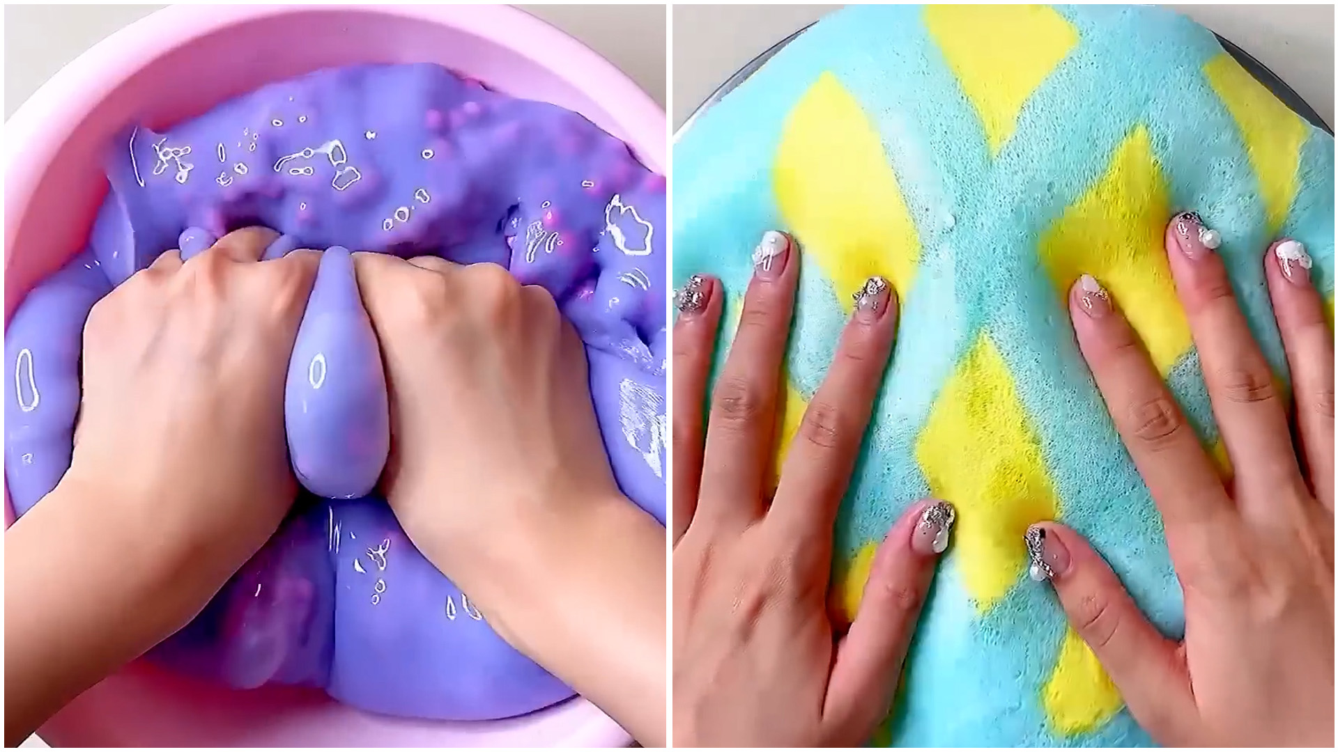 Colorful slime for calm vibes