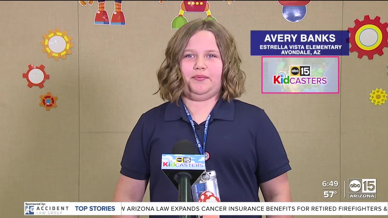 Kidcaster Avery gives your Friday morning forecast from Estrella Vista ...