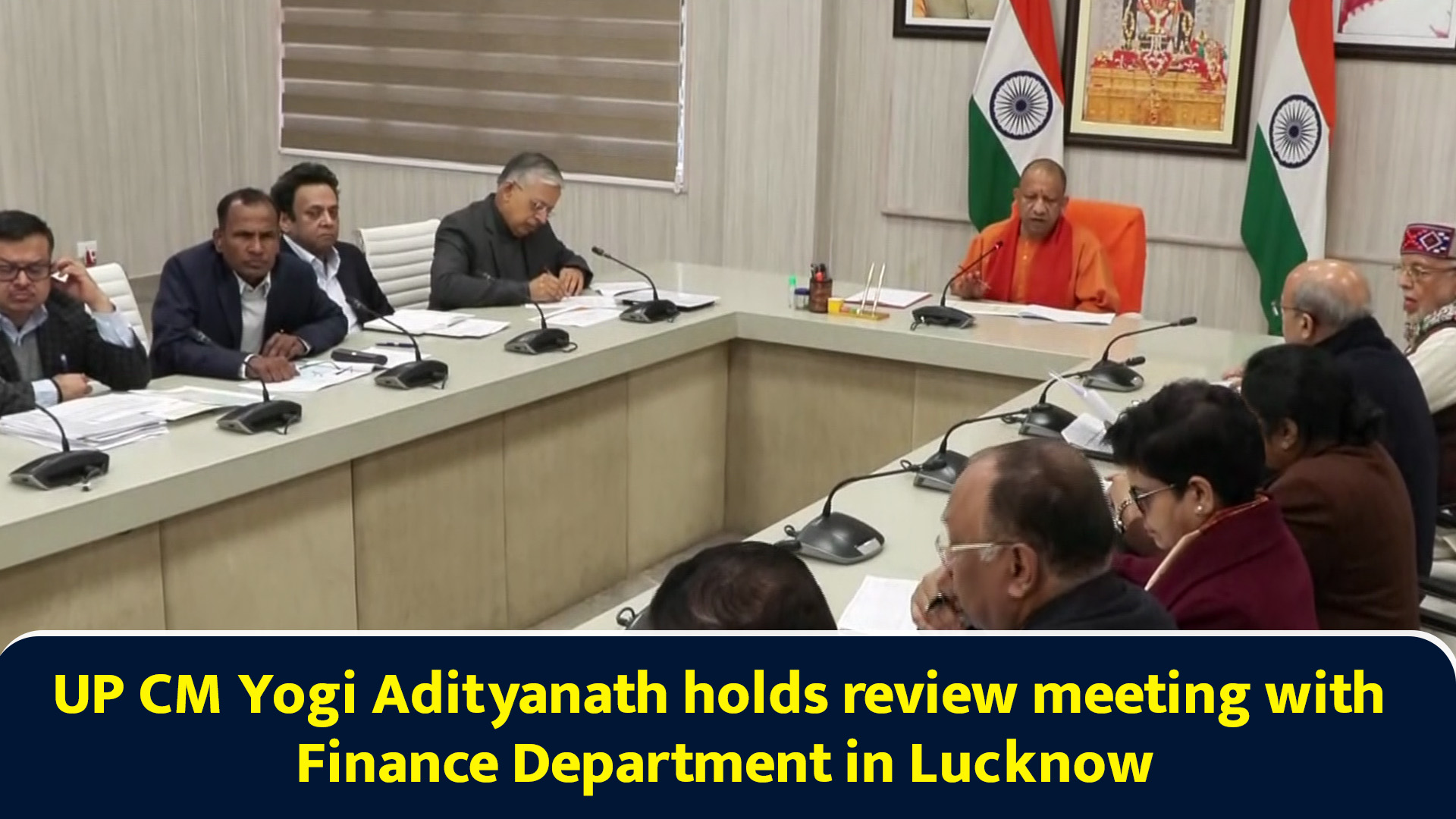 UP CM Yogi Adityanath holds review meeting with Finance Department in ...