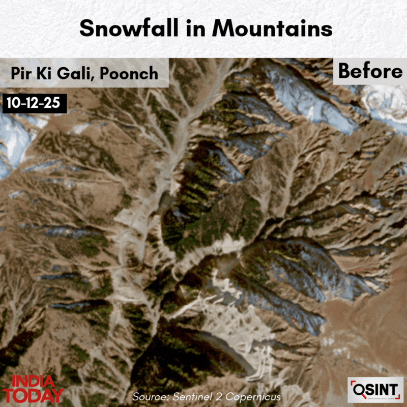 Satellite pictures capture New Year's snowfall in Himalayas