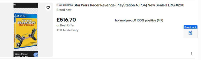 Star Wars game skyrockets on eBay thanks to PS5 hack