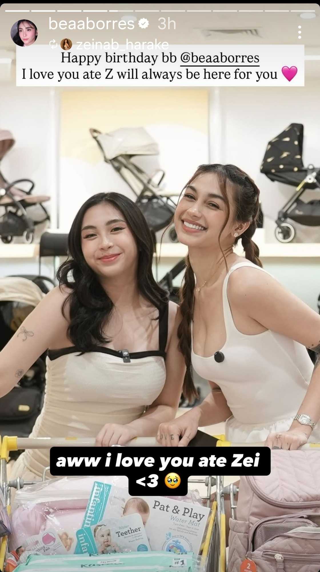 Zeinab Harake sends affectionate birthday greeting to Bea Borres