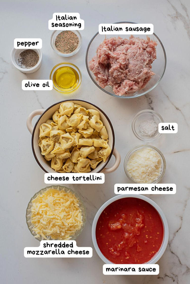 Baked tortellini with sausage is a zero-stress weeknight dinner