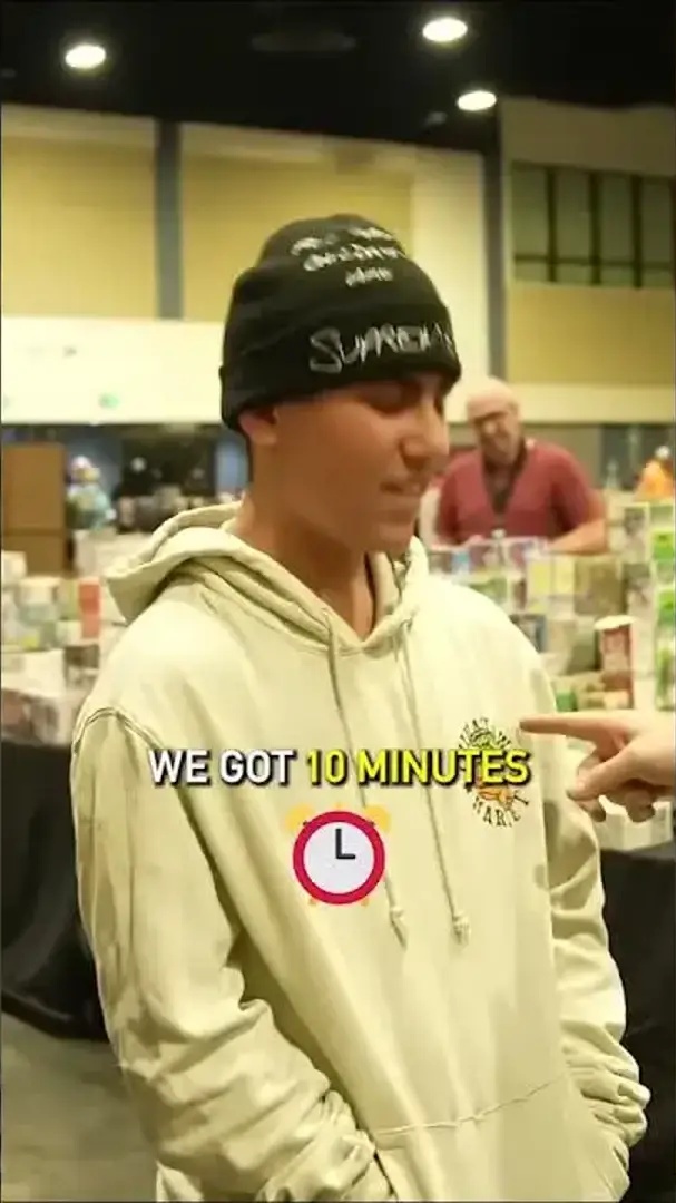 Giving $1,500 to a 13 year old to jumpstart his card business!