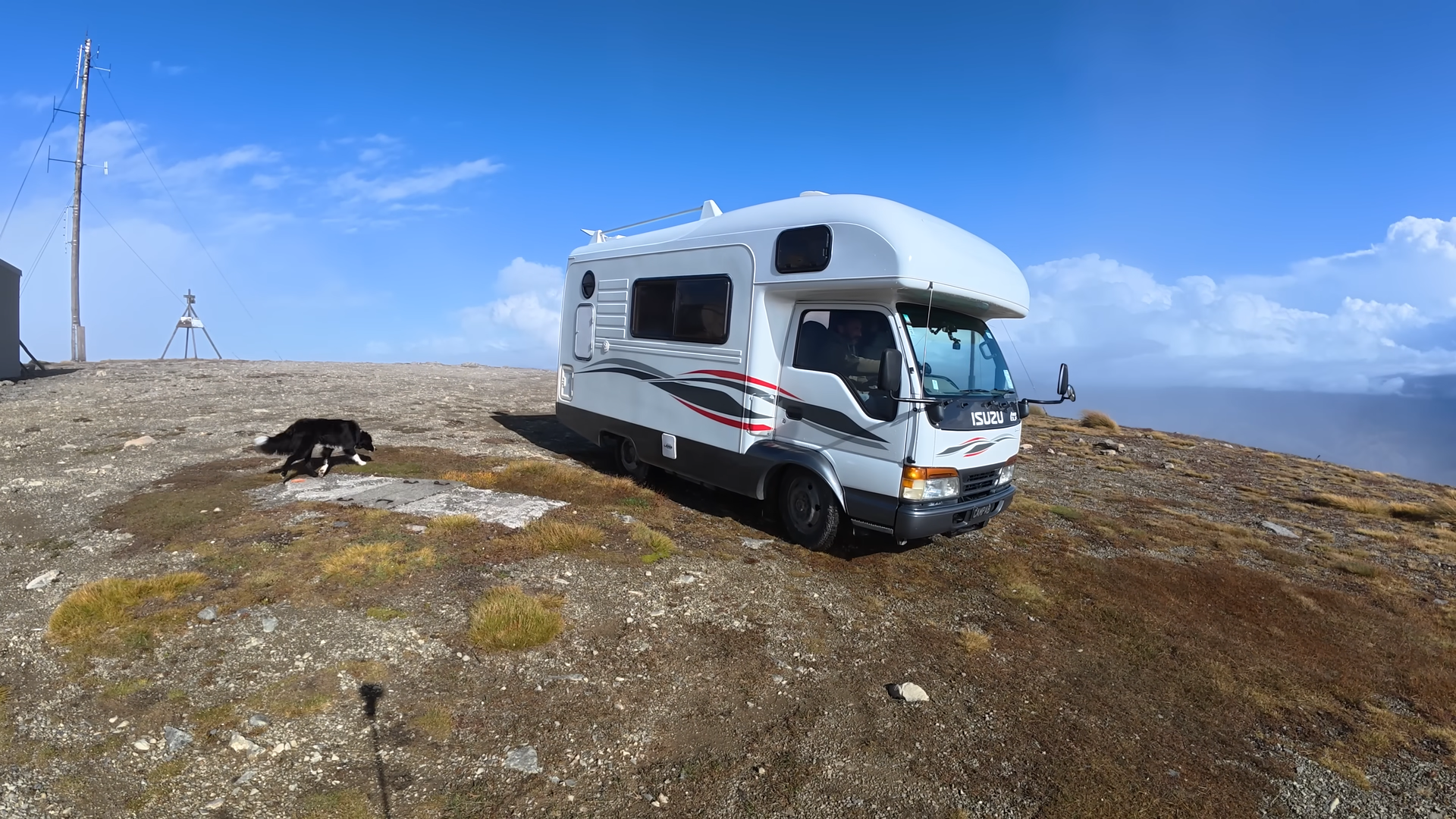 The first rule of storm camping: Get perfectly level