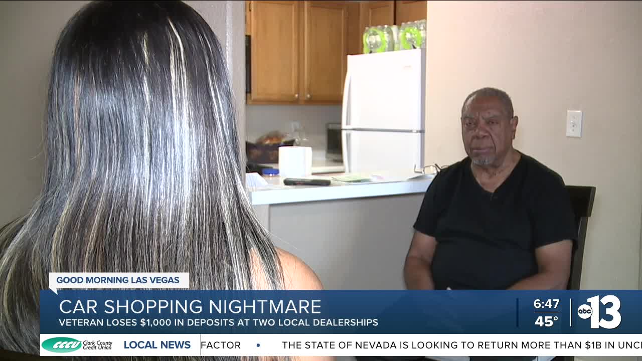 Las Vegas man loses $1,000 in car deposits without buying a vehicle