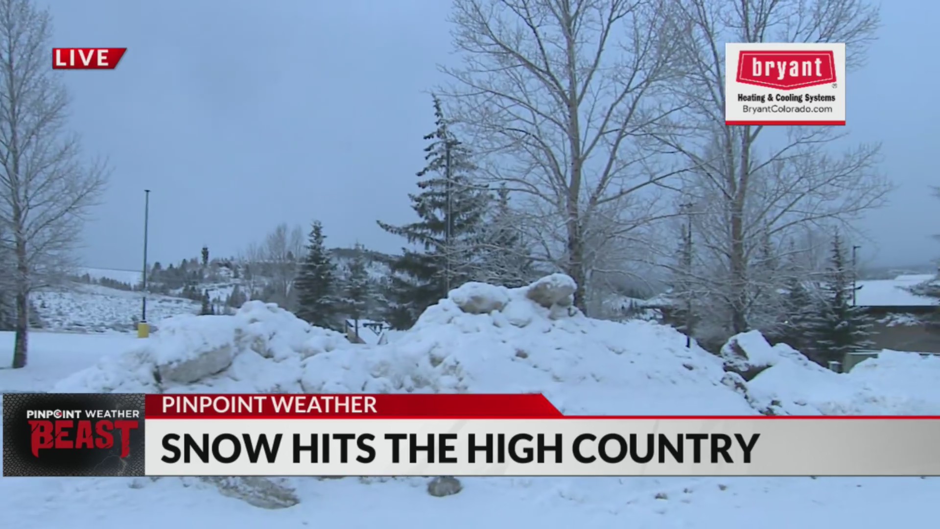 Snow hits the high county