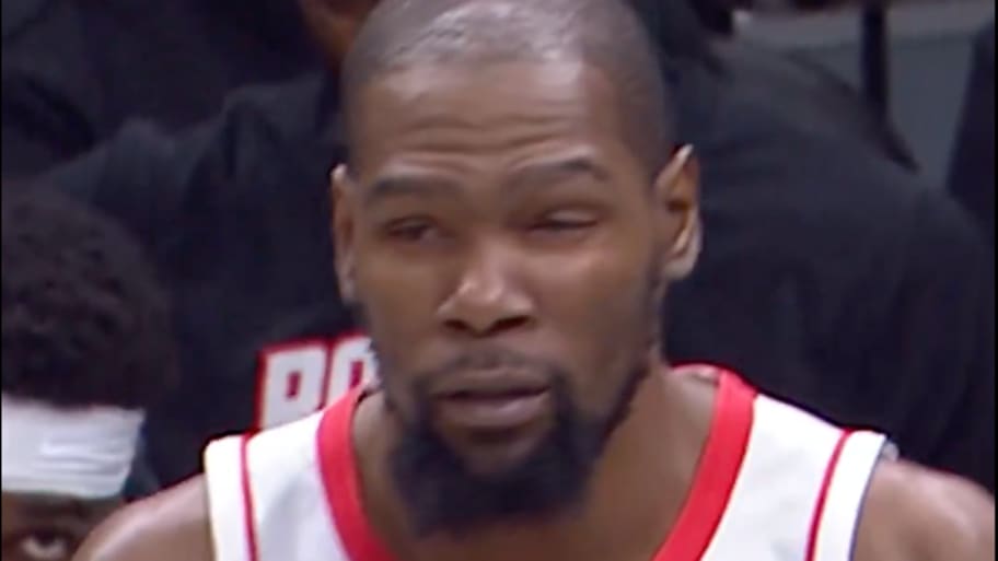 Kevin Durant roasts Nets rookie after getting hit in head with 'trash' shot