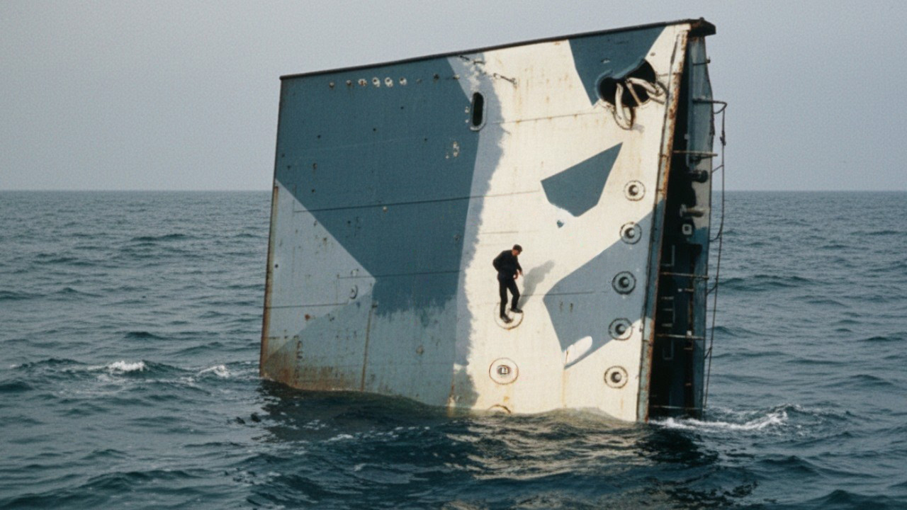 The only man crazy enough to swim into a sinking ship repeatedly