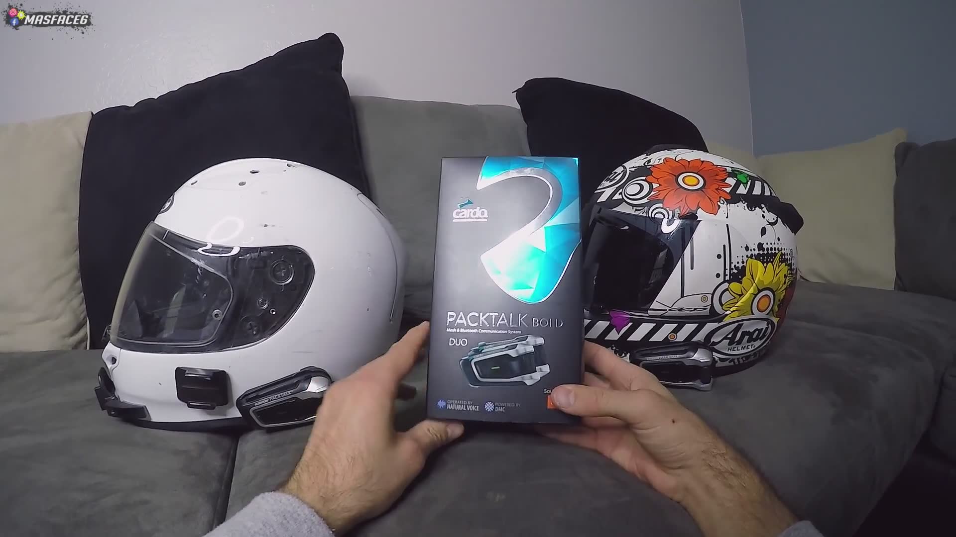 Premium motorcycle communication headset unboxing and testing