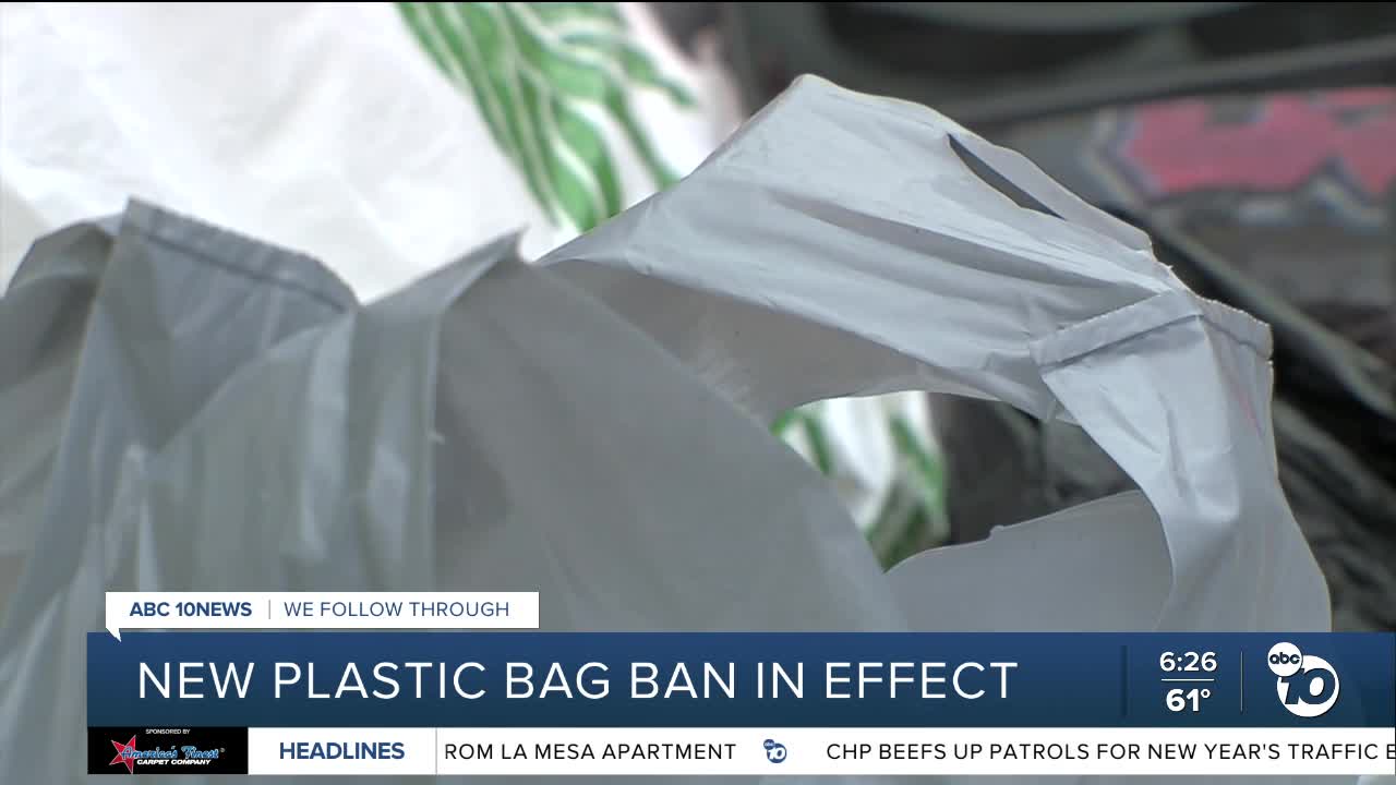 New plastic bag ban in effect in California
