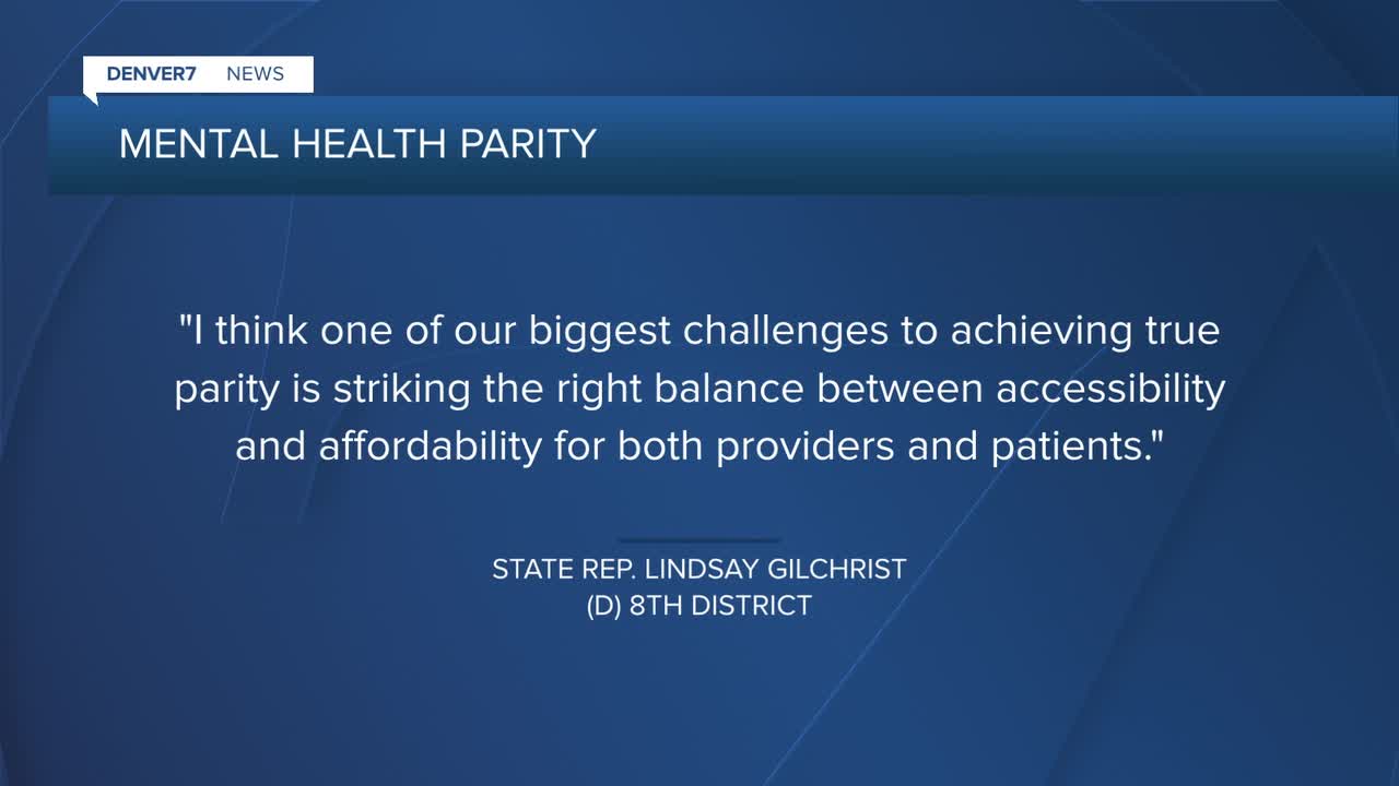 Colorado state lawmakers work to achieve mental health parity in 2026